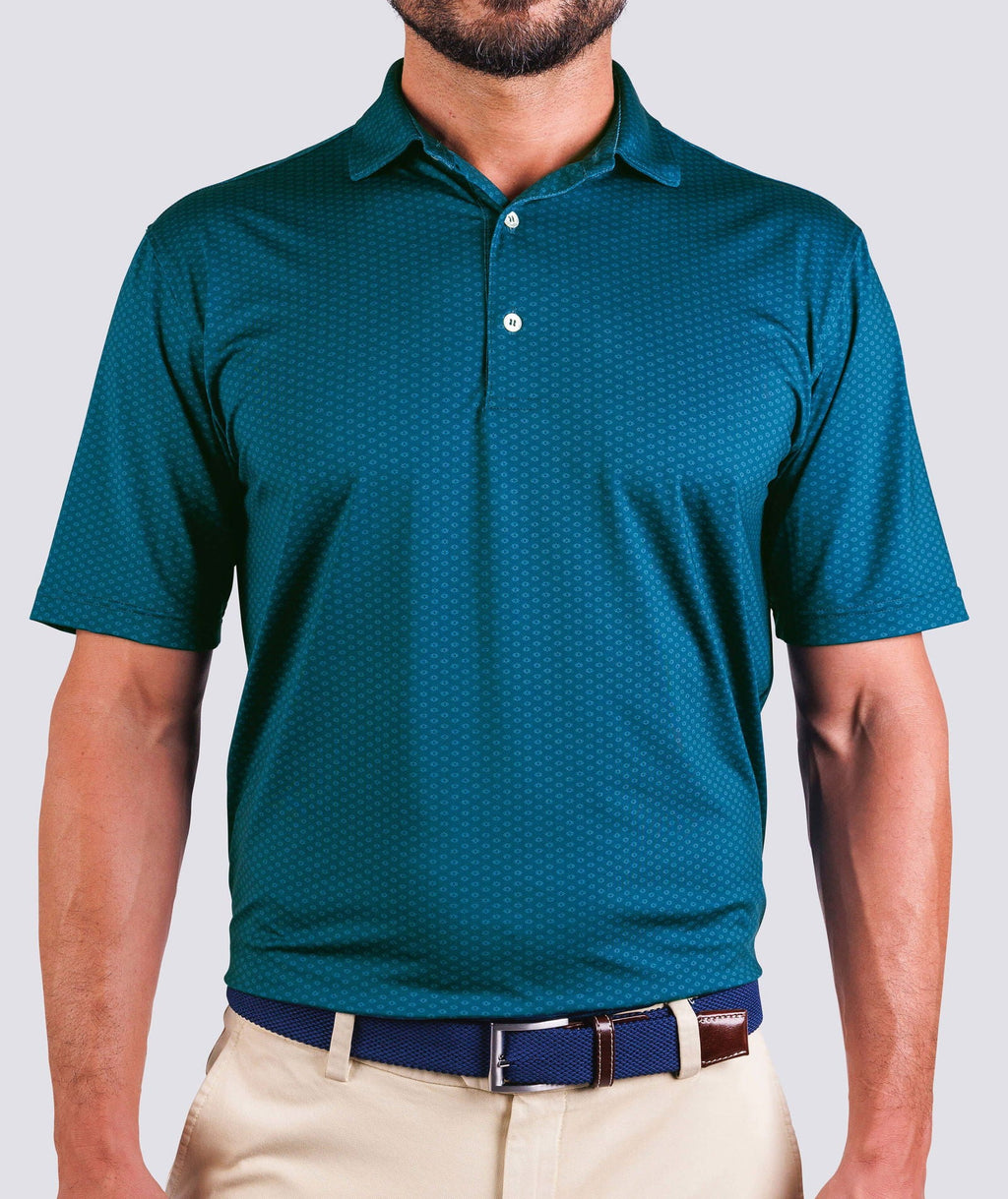 Diamond Pattern Performance Polo | Turtleson – Turtleson Events