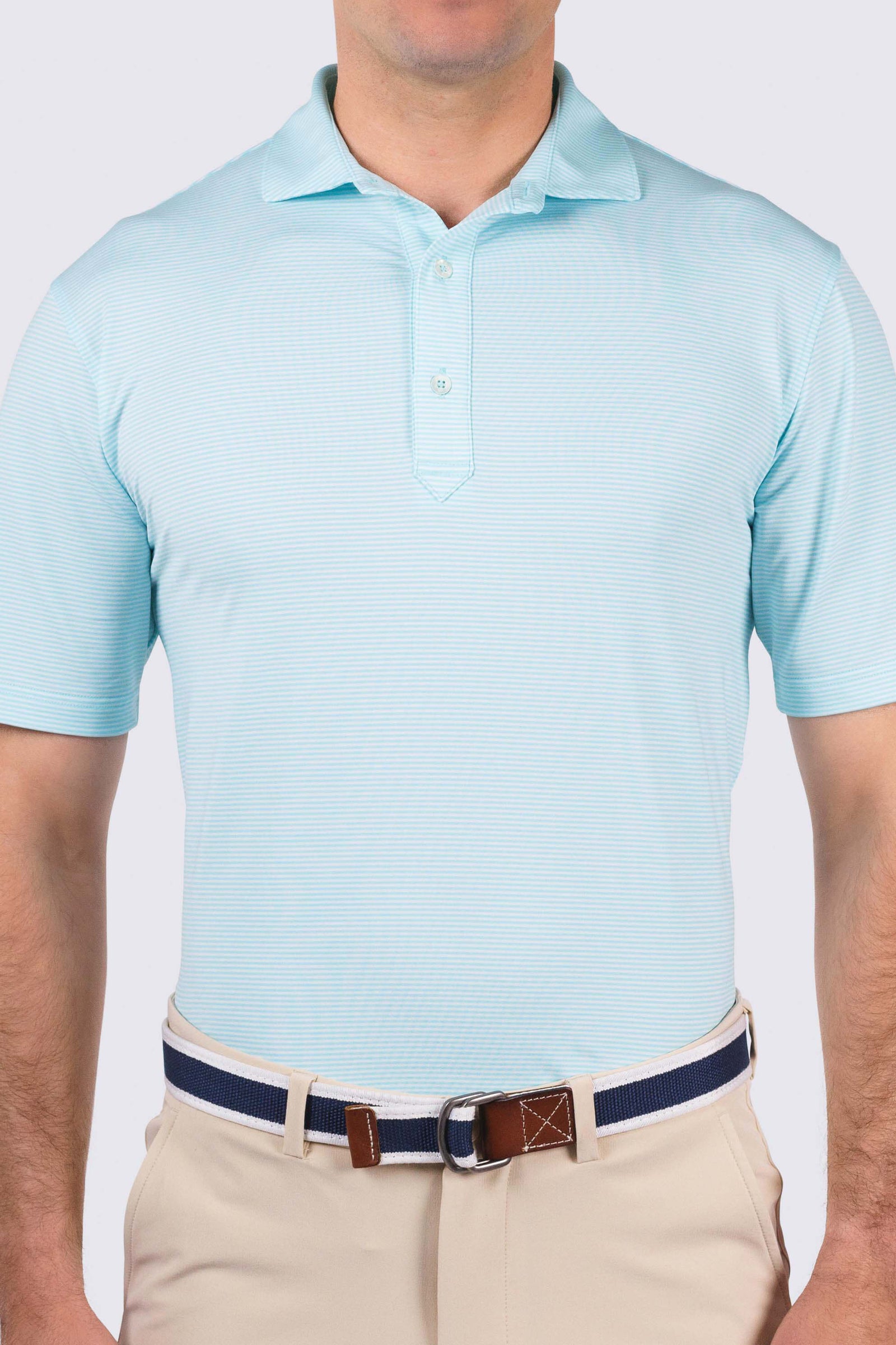 Carter Stripe Performance Men's Polo – Turtleson Events