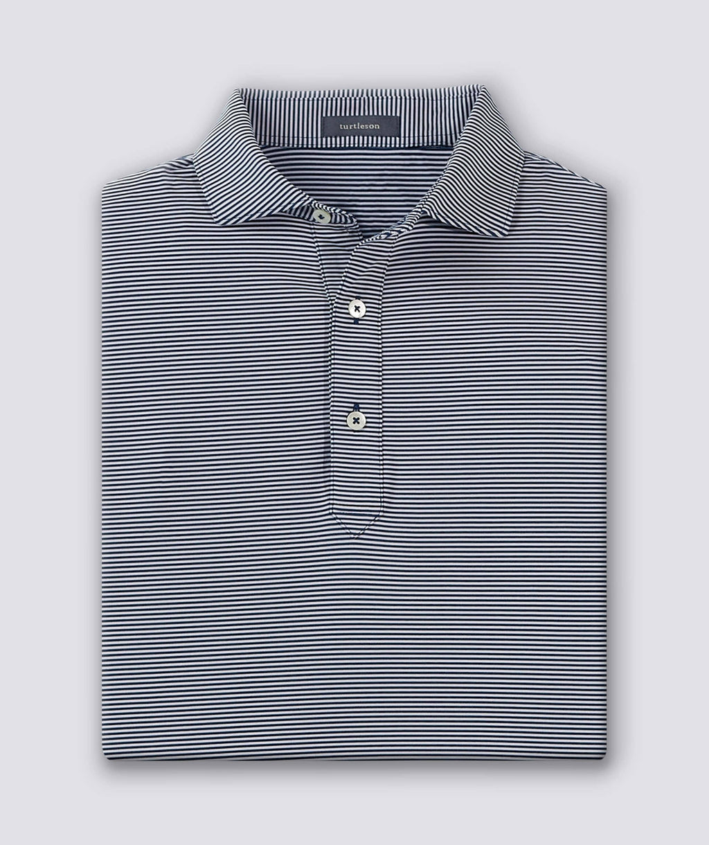 Carter Stripe Performance Men's Polo – Turtleson Events